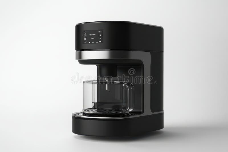 A Modern Coffee Maker with a Sleek Design and Digital Display for ...