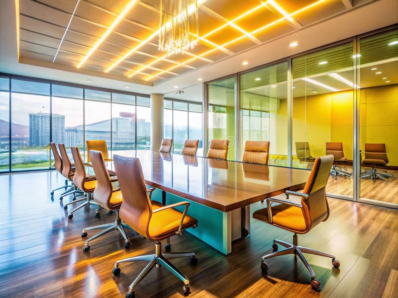 Modern Collaborative Meeting Room Spacious Design for Productive Team ...