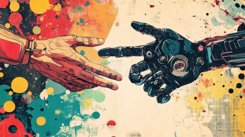 Modern Collage Highlights the Tension between Human and Artificial ...