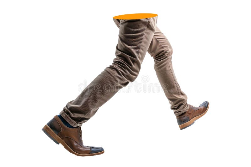 Modern Collage Illustration Element of a Business Man Legs Running ...