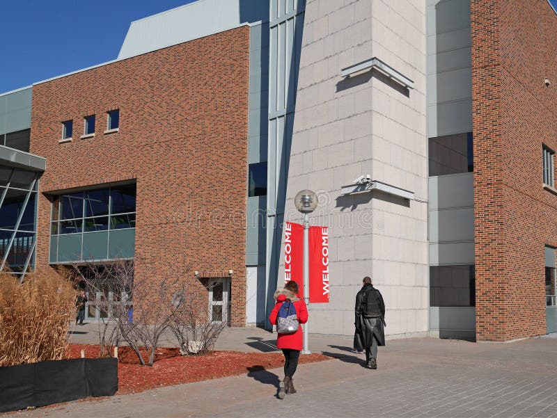 Modern college building editorial stock photo. Image of walking - 53409038