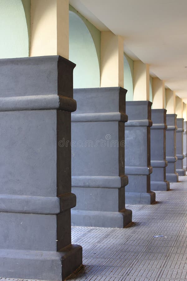 Modern colonnade stock image. Image of porches, portico - 32605023