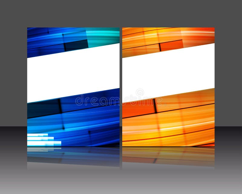 Modern color brochure stock illustration. Illustration of business ...