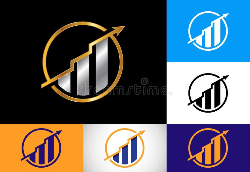 Modern Color Variation Finance and Accounting Logo Design Vector ...