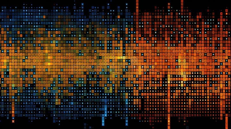 A Modern Colored Matrix Wallpaper with Different Colors, Ai Generated ...