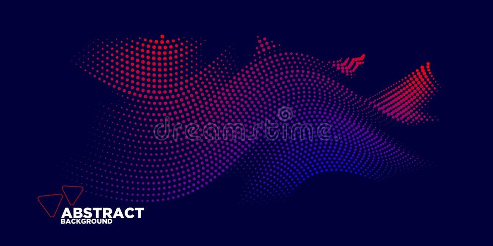 Modern Colored Poster for Sports. Dots Created Using Blend Tool ...