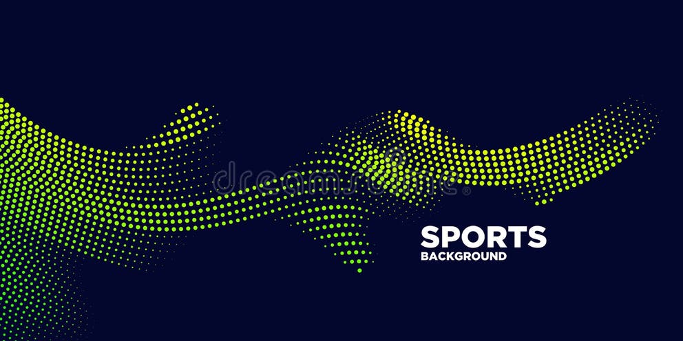Modern Colored Poster for Sports. Dots Created Using Blend Tool ...