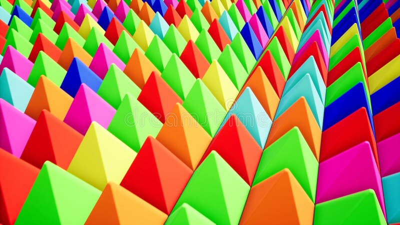 Modern Colored Pyramids, Great Design for Any Purposes. Technology ...