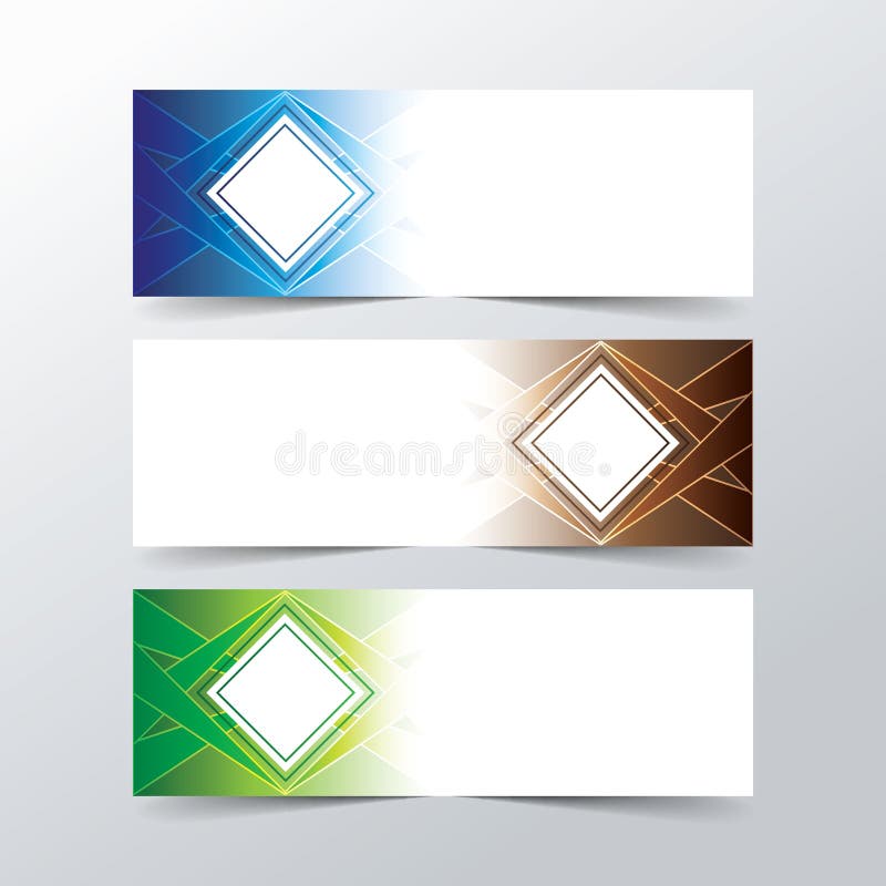 Modern Colorful Abstract Geometric Lightning Banner Stock Vector ...