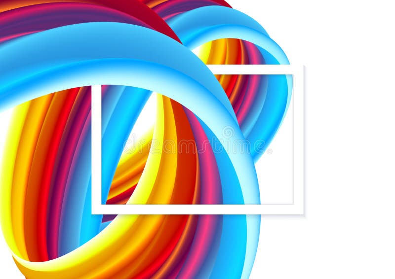 Modern Colorful Background for Your Design. Bright Liquid Forms Stock ...