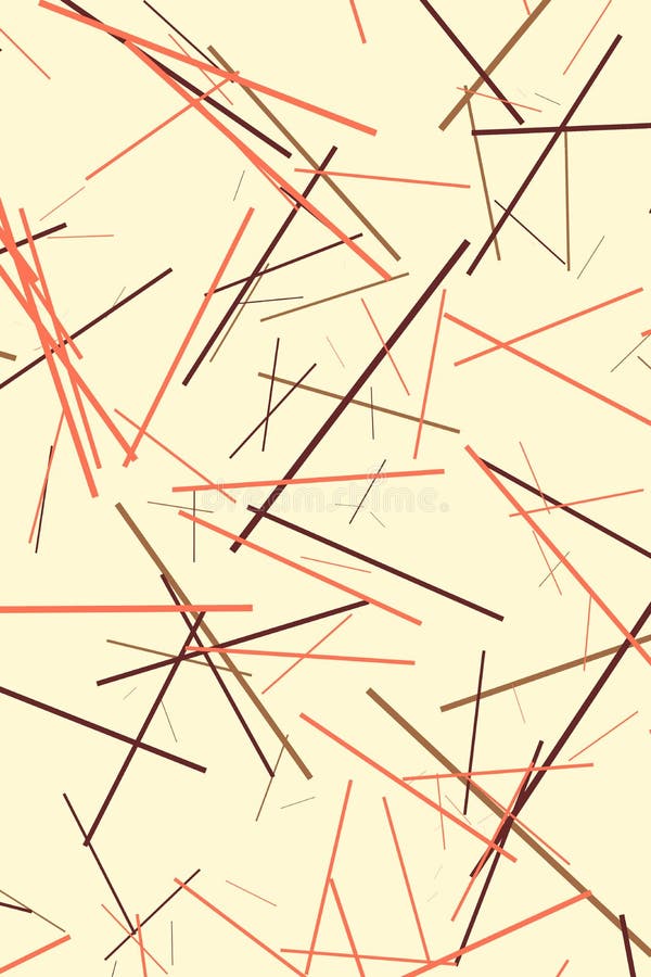 Modern Colorful Brown and Orange Line Pattern Stock Illustration ...