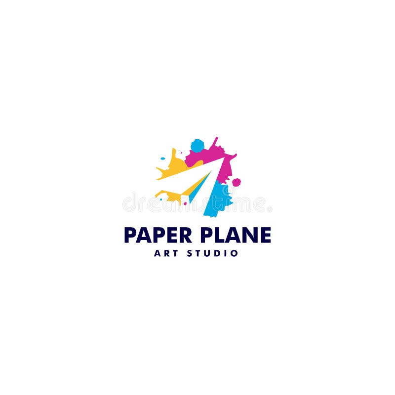 Modern Colorful Design PAPER PLANE Logo Design Stock Vector ...