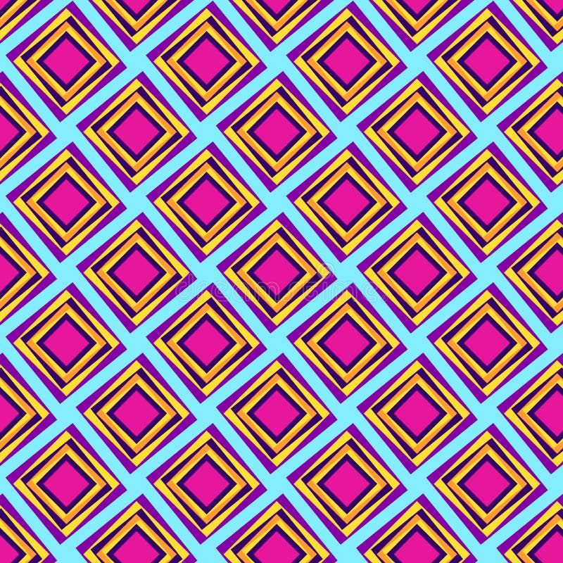 Modern Colorful Diamonds Repeating Pattern Stock Vector - Illustration ...