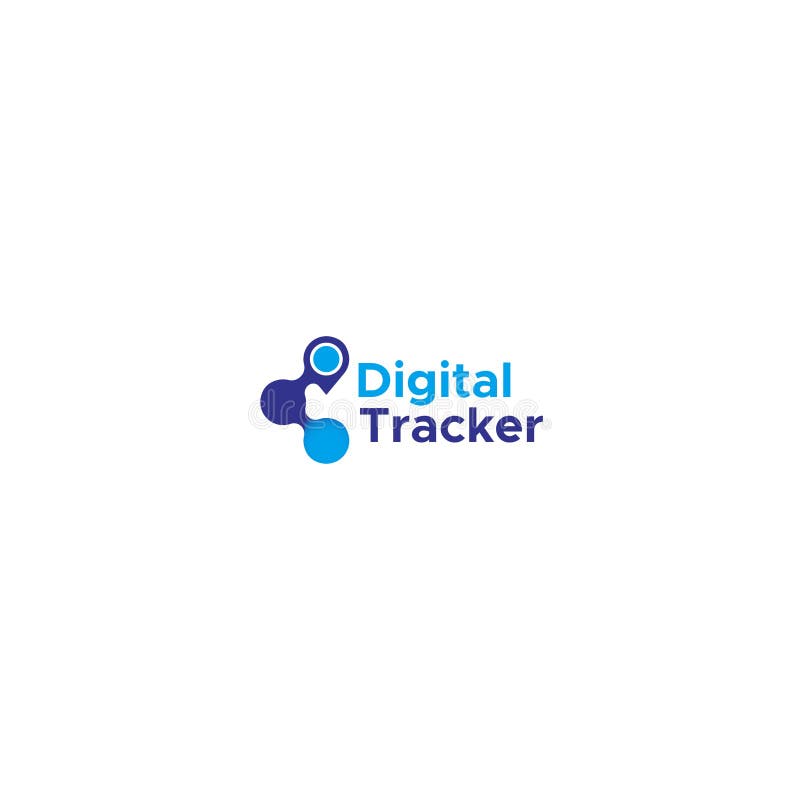 Modern Colorful DIGITAL TRACKER Tech Logo Design Stock Image - Image of ...