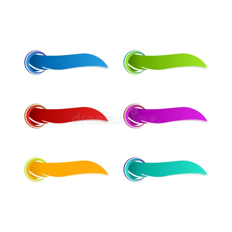 Modern Colorful Empty Title Banner Template Stock Vector - Illustration ...