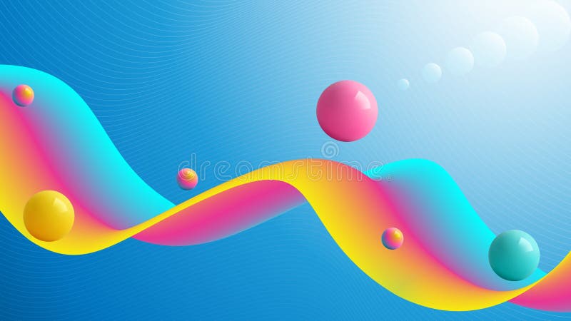 Modern Colorful Flow Poster Design, Vector Illustration Stock Vector ...