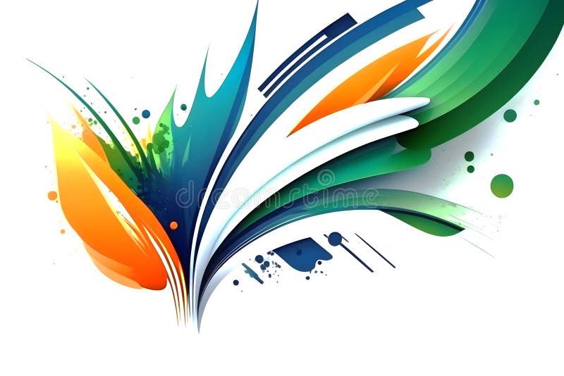 Modern Colorful Flow Poster. Splash Rainbow Stock Illustration ...