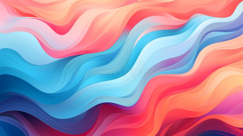 Modern Colorful Flow Poster. Wave Liquid Shape Background Stock Photo ...