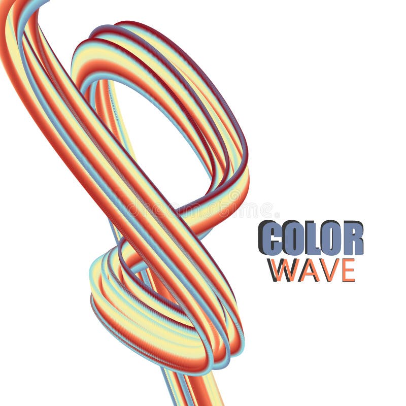 Modern Colorful Flow Poster. Wave Liquid Shape White Background. Art ...