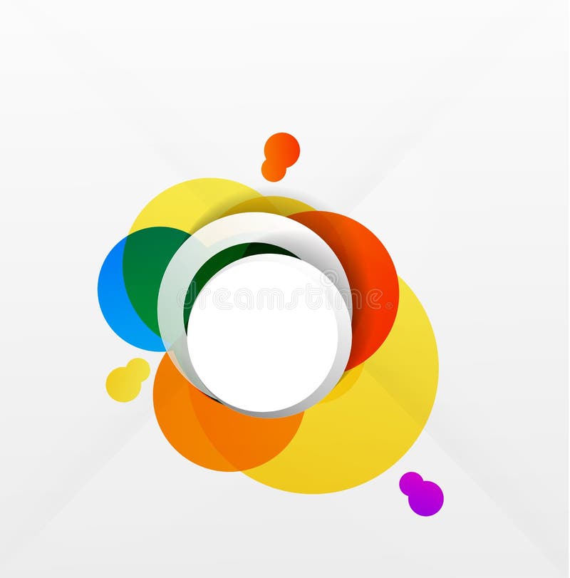 Modern Colorful Geometrical Circles Design Stock Vector - Illustration ...