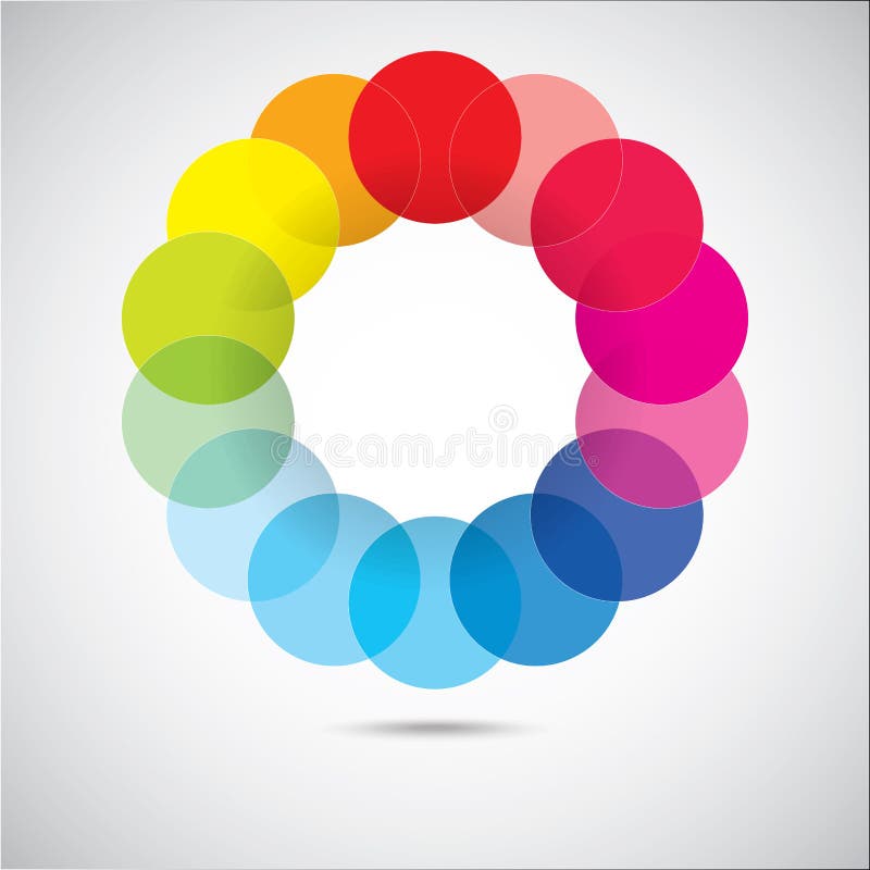 Modern Colorful Geometrical Circles Stock Vector - Illustration of ...