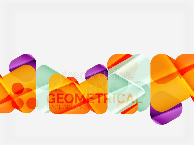 Modern Colorful Geometrical Triangles with Shiny Glossy Effect with ...
