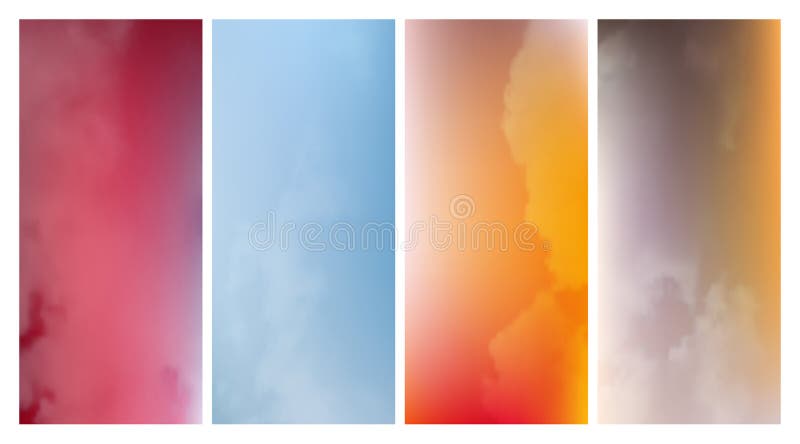 Modern Colorful Gradient Background with Clouds Stock Vector ...