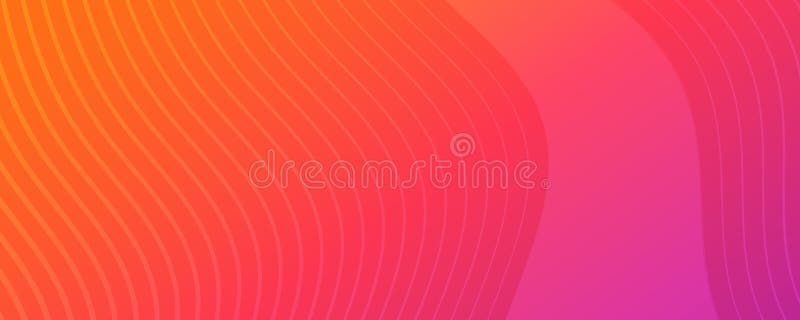 Modern Colorful Gradient Background with Wave Lines Stock Vector ...