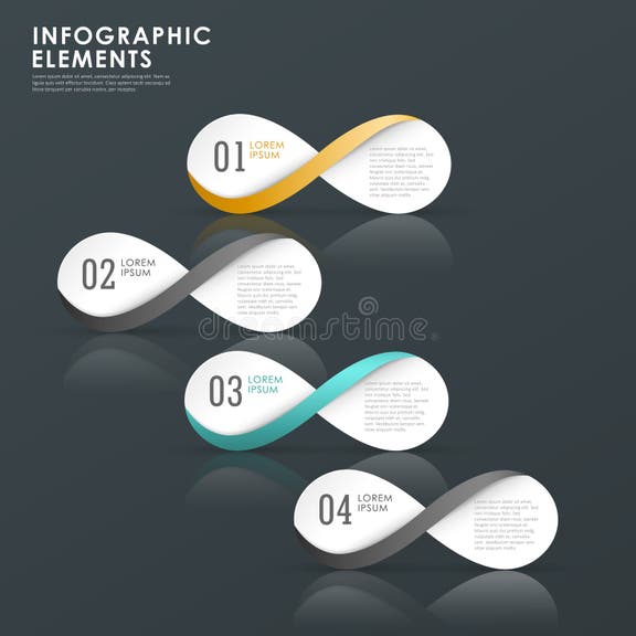Modern Colorful Infinity Symbol Infographic Elements Stock Vector ...