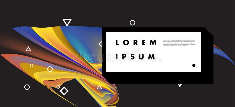 Modern Colorful Landing Page Abstract Fluid Background Template. Wave ...