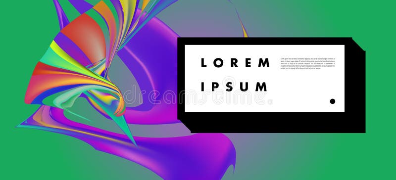 Modern Colorful Landing Page Abstract Fluid Background Template. Wave ...