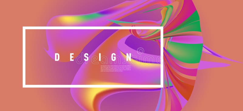 Modern Colorful Landing Page Abstract Fluid Background Template. Wave ...