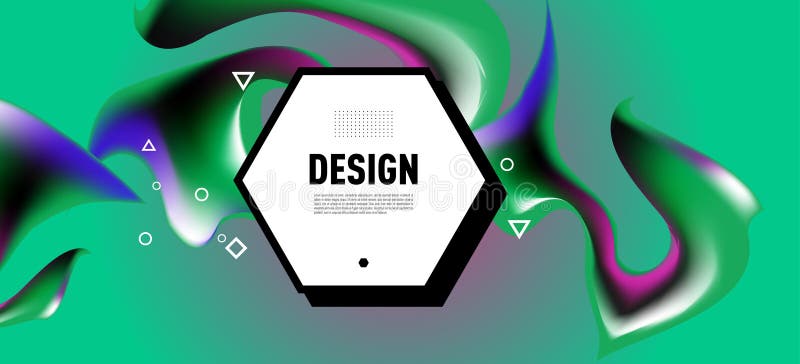 Modern Colorful Landing Page Abstract Fluid Background Template. Wave ...