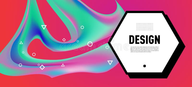 Modern Colorful Landing Page Abstract Fluid Background Template. Wave ...