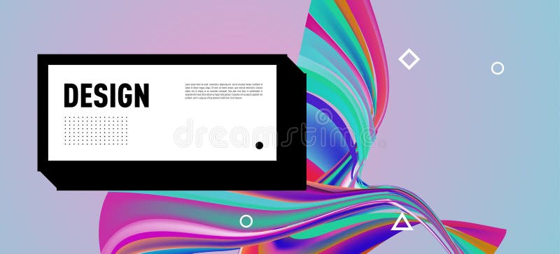 Modern Colorful Landing Page Abstract Fluid Background Template. Wave ...