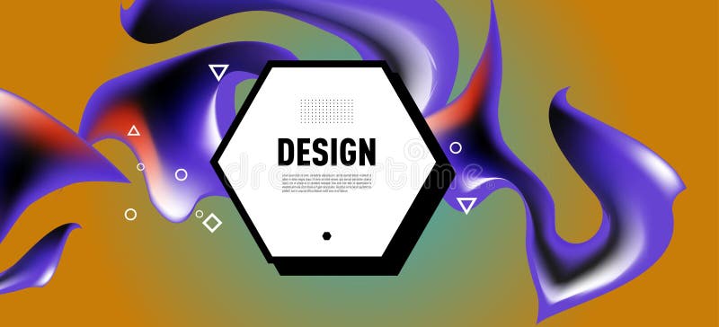 Modern Colorful Landing Page Abstract Fluid Background Template. Wave ...