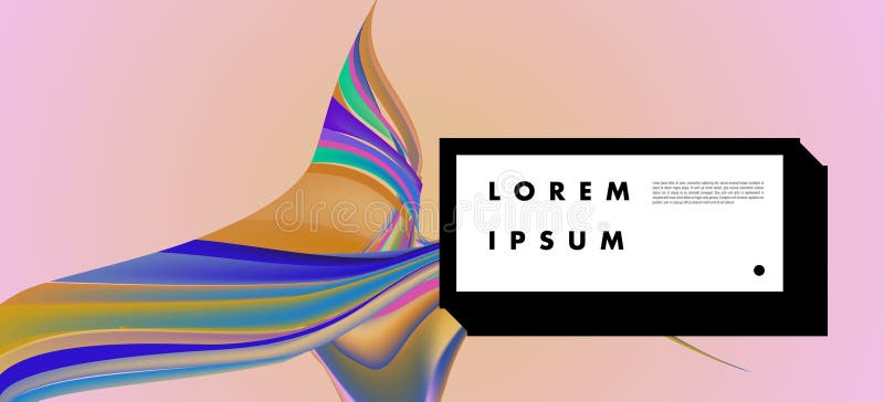 Modern Colorful Landing Page Abstract Fluid Background Template. Wave ...