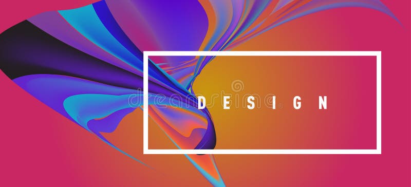 Modern Colorful Landing Page Abstract Fluid Background Template. Wave ...