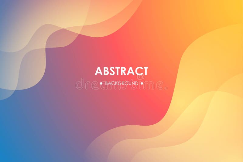 Modern Colorful Liquid Geometric Background, Wavy Curve Shape ...
