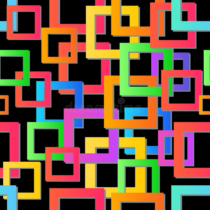 Modern Colorful Mosaic Background Vector Seamless Texture Abstract