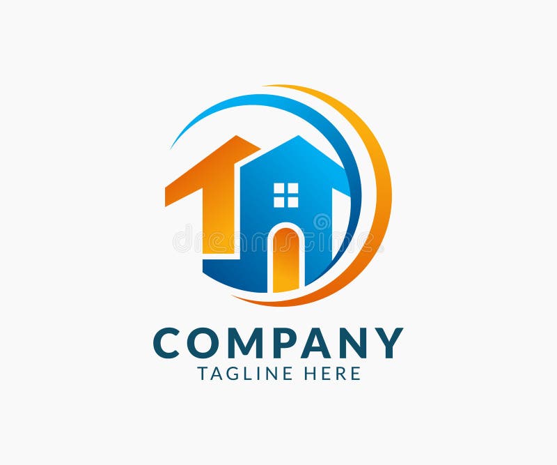 Modern Colorful Real Estate Logo Template Design. Stock Vector ...