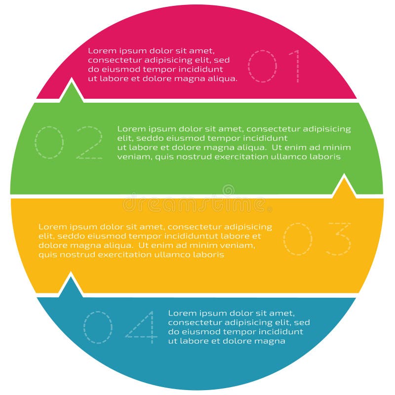 Modern Colorful Step by Step Design. Stock Vector - Illustration of ...