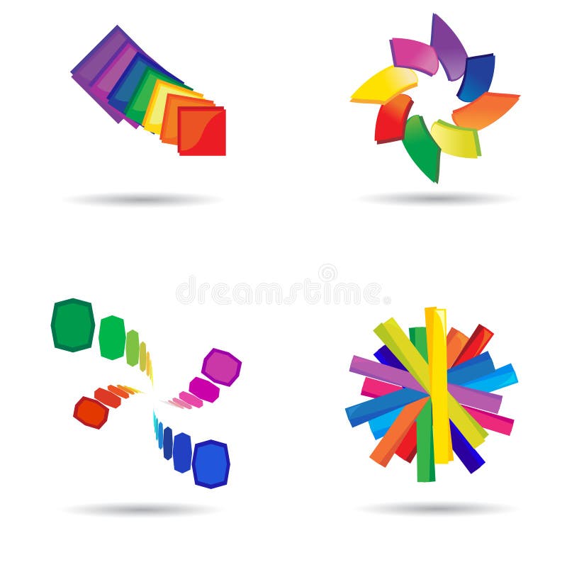 Modern colorful symbols stock illustration. Illustration of ecological ...