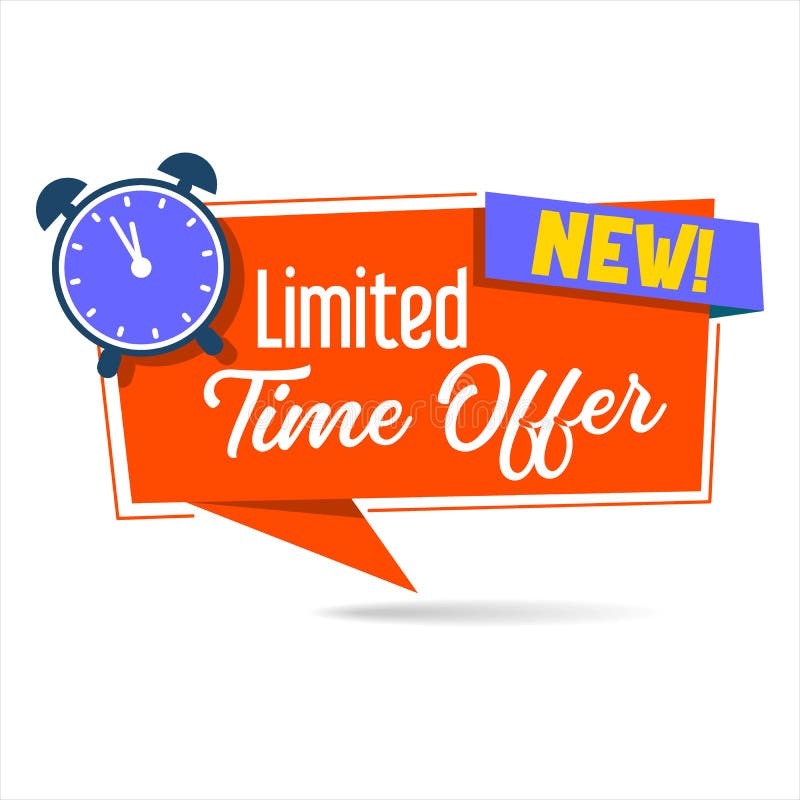 Hurry Limited Time White Background Stock Illustrations – 480 Hurry ...