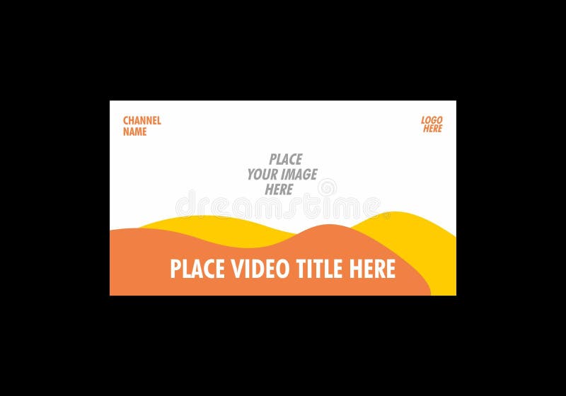 Modern and Colorful Video Thumbnail Stock Vector - Illustration of ...