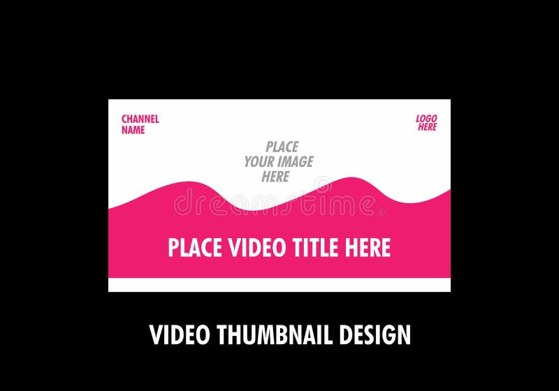 Modern and Colorful Video Thumbnail Stock Vector - Illustration of ...