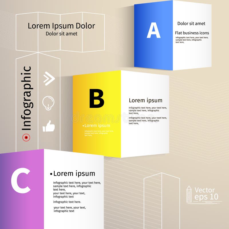 Modern Colors Layout Design, Flat Background, Vector Stock Vector ...