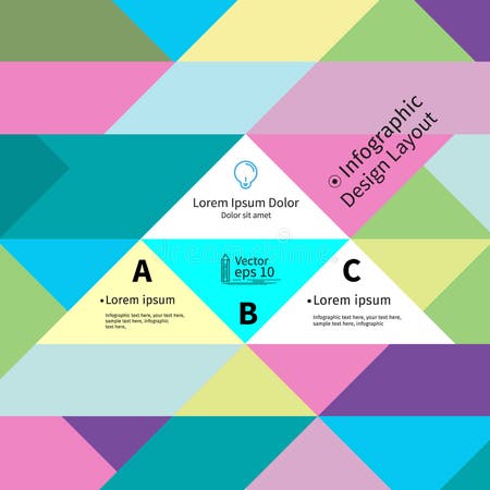 Modern Colors Layout Design, Flat Background, Vector Stock Vector ...