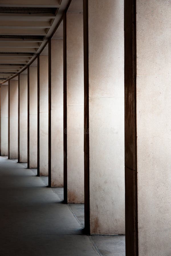 Modern columns stock image. Image of corridor, design - 23617951