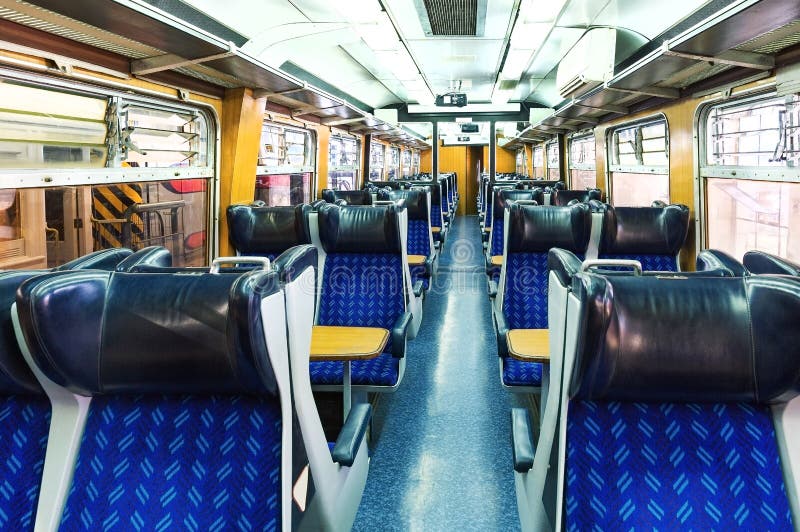 Comfortable Carriage with Soft Seats Editorial Stock Image - Image of ...